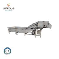 China Vegetable Washing Machine for Fruit and Vegetable Chilli Bubble Flood Processing Line for sale
