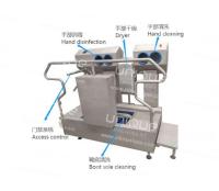 China Automatic Walk Through Boot Cleaning Station For Low Shoe Immersion Cleaning Type for sale