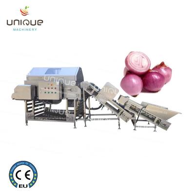 Cina 3000 kg/h Peeler per la pelle di cipolle per ortaggi e acciaio inossidabile 304 in industria in vendita