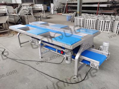 Cina Tavola e trasportatori per la selezione dei vegetali in acciaio inossidabile Tavola di preparazione dei vegetali 0,74 kW in vendita