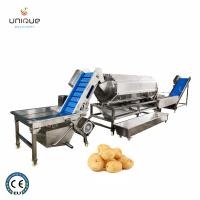 China Potato Washing Machine Peeling Machine for Root Vegetables Stainless Steel 304 Function for sale