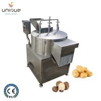 China Video Technical Support 500kg/h Root Vegetable Potato Knife Peeling Machine for sale