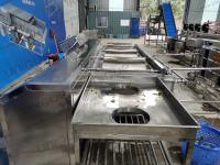 China Multi-Function Triple Tanks Reversed Vegetable Washing Machine For Busy Kitchens for sale