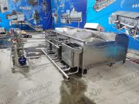 China Multi-Function Triple Tanks Reversed Vegetable Washing Machine For Busy Kitchens for sale