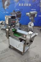 China 1.55 Kw Automatic Double-Head Vegetable Cutting Dicing Slicing Shredding Machine for sale