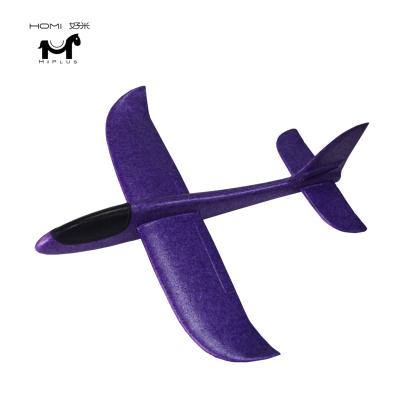 China Hot sale pure purple durable middle size stunt flying outdoor EPP foam airplane with lightweight for children for sale