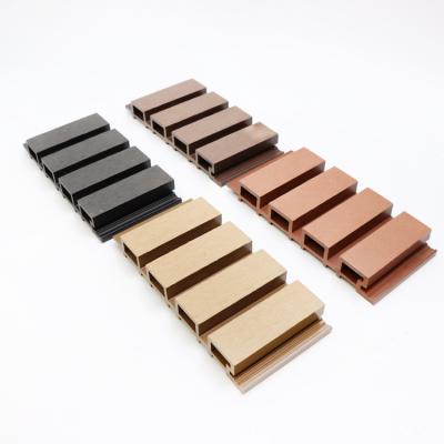 Cina Pannello di parete esteriore 159x10mm all'aperto del rivestimento del pannello di parete dell'estrusione WPC di Co in vendita