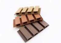 China Waterproof Outdoor WPC Fluted Wall Panel 219x26mm Class B Fire Rated Composite Cladding for sale