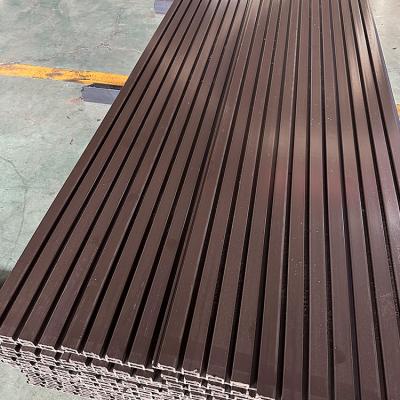 China WPC vloeiende wandpanelen Externe co-extrusie Hout Plastic Composite Wandbekleding for sale