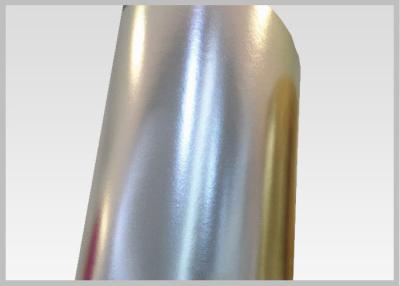 China Washable Holographic Embossed Vacuum Metallized Paper For Beer Labellingl And Wrapping 68g 70g 72g 80g for sale