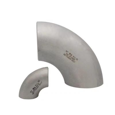 China Verbindingslas Silberbuis Fitting WZ SS304 316 CF8 Sch 40 90 Graden Punched Elbow Te koop