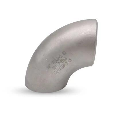 China Verbindingslas Silberbuis Fitting WZ SS304 316 CF8 Sch 40 90 Graden Punched Elbow Te koop