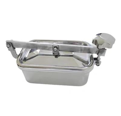 Cina SS304 o SS316L Acciaio inossidabile Sanitario Quadrato Manhole Cover Acciaio DIN SMS 3A in vendita