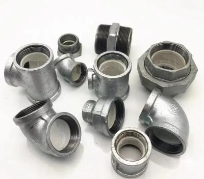 Cina Fittings per tubi in ghisa galvanizzati e malleabili su misura per collegamenti uguali in vendita