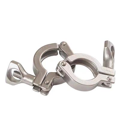 Cina WZ Sanitario Tri Clamp Acciaio inossidabile304 316 Fusione Ferrule Flange Pipe Double Pin Clamp 1/8