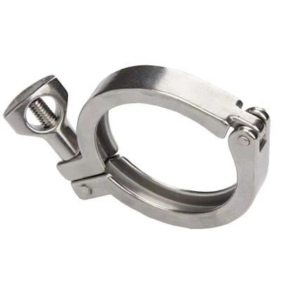 Cina WZ Sanitario Tri Clamp Acciaio inossidabile304 316 Fusione Ferrule Flange Pipe Double Pin Clamp 1/8