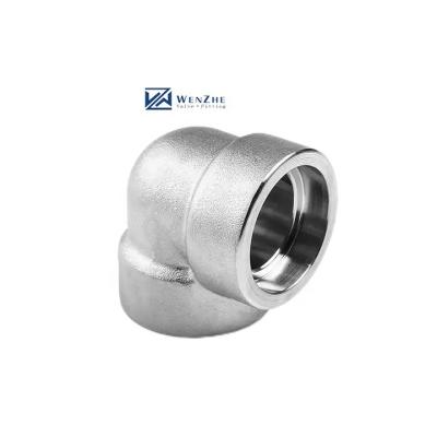 China Algemeen DN25 SS316 Gesmeed roestvrij staal 304 316L Socket Welding Elbow met Algemeen Te koop