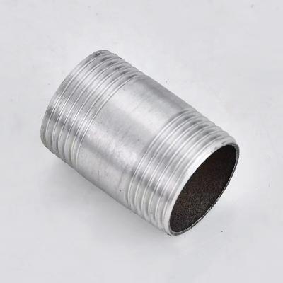 Cina Connessione di filo sanitario 201 304 Acciaio inossidabile doppio filo rotondo tubo capezzolo in vendita
