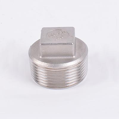 Cina In acciaio inossidabile 201 304 Quadragon Plug Head Nipple Connector per il montaggio di tubi di fusione in vendita