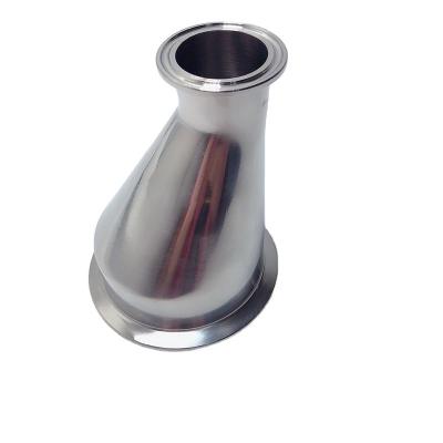 中国 衛生用 304 316L ステンレス鋼 トリクランプ接続 エクセントリック・リデュッサー/乳製品パイプ トランジションパイプフィッティング 1/2''-120 販売のため