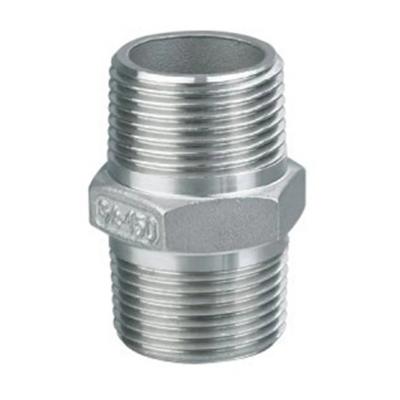 Cina 1/4''-4.0' Sanitario in acciaio inossidabile maschio Hex Nipple Fitting per applicazioni di fusione in vendita