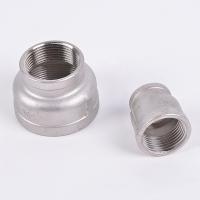 China RTS Stainless Steel Reducing Straight Inner Wire Pipe Fitting Female Reduce Socket Coupling Silver for sale
