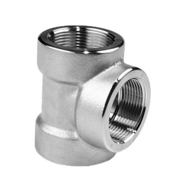 Cina Acciaio inossidabile 304 316 316L 3000 LB 6000LB Tee forgiato per raccordi per tubi ad alta pressione in vendita