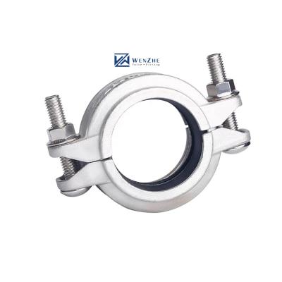 China Gesmeed roestvrij staal 304 316 316L Hoogdruk gegroeveerde buisverbindingsclamps 1