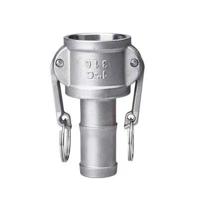 Cina 304 316 Sottili rettilinei con leva di blocco tubo a spine spinato camlock C accoppiamenti a cam e a scanalatura in vendita