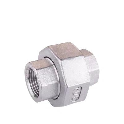 Cina Connettore di accoppiamento a filo interno a doppio filo di acciaio inossidabile a testa esagonale NPT BSP 1/4''-4.0 in vendita