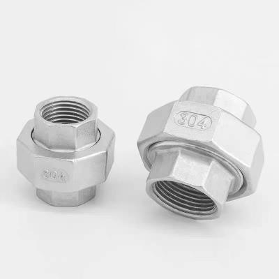 Cina Connettore di accoppiamento a filo interno a doppio filo di acciaio inossidabile a testa esagonale NPT BSP 1/4''-4.0 in vendita