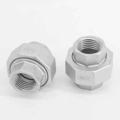Cina Connettore di accoppiamento a filo interno a doppio filo di acciaio inossidabile a testa esagonale NPT BSP 1/4''-4.0 in vendita