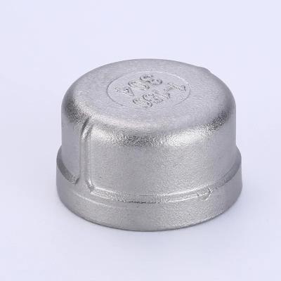 Cina Cappuccio rotondo in acciaio inossidabile con connessione femminile standard da 2 pollici per il montaggio delle estremità del tubo in vendita