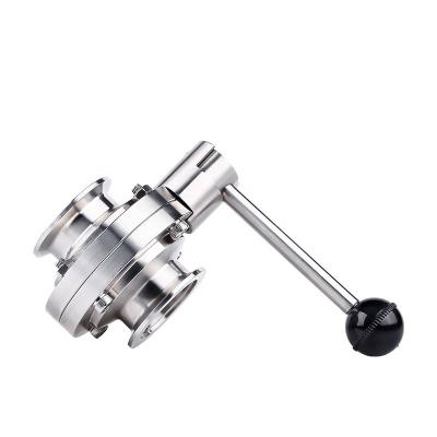 Cina WZ Ss 304 316 Valvola a vuoto in acciaio inossidabile Tri-clamp Valvola farfalla per condotte in vendita