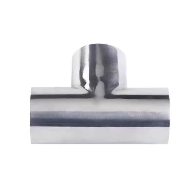 Cina SS304 CF8 Acciaio inossidabile saldatura di lucidatura tubo sanitario 3 Way Tees ISO DIN in vendita
