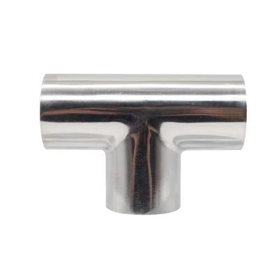Cina SS304 CF8 Acciaio inossidabile saldatura di lucidatura tubo sanitario 3 Way Tees ISO DIN in vendita