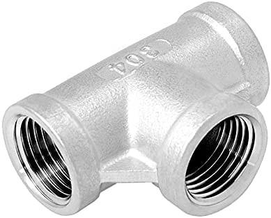 China Tubo em forma de T de aço inoxidável com fio feminino NPT de 3/4