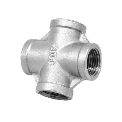 China Tubo em forma de T de aço inoxidável com fio feminino NPT de 3/4