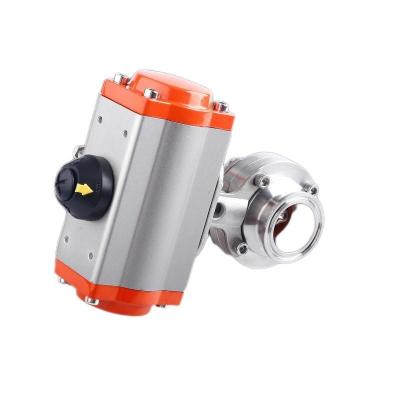Cina Valvola a farfalla pneumatica in acciaio inossidabile D681-X 301/304/316 personalizzata in vendita