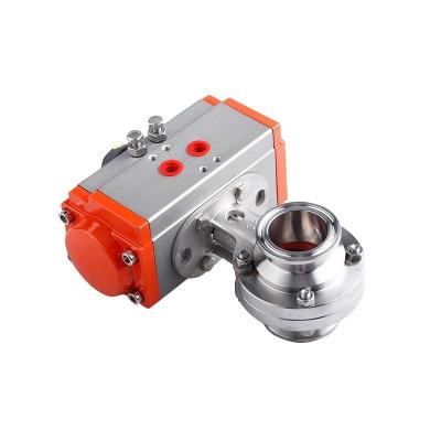 Cina Valvola a farfalla pneumatica in acciaio inossidabile D681-X 301/304/316 personalizzata in vendita
