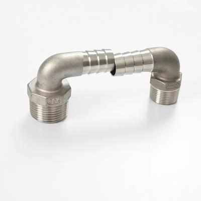 Cina Supporto personalizzato tubo di doccia in acciaio inossidabile 304 con tubo di barba e gomito di filo in vendita