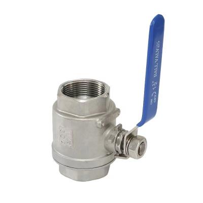 中国 SS304 DN50 高温用女性用スレッド式手動制御ボールバルブ 販売のため