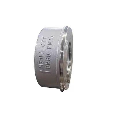 Cina DN50-DN200 API 594 Tipo Wafer Silenzioso CS Valvola di controllo di sollevamento H71W Con acciaio inossidabile in vendita