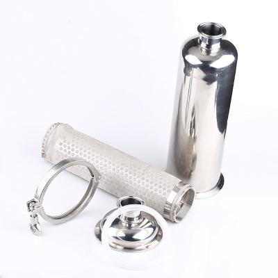 Cina 300 maglie 1,5'' lucidatura in linea Clamped Straight Strainer tubo filtro per bevande da birra in vendita
