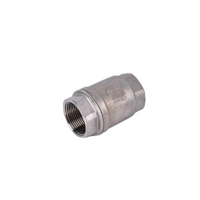 Cina Finitura in argento 1/2''-3.0'' in acciaio inossidabile NPT BSP 201 304 Valvola di controllo a senso unico senza ritorno in vendita