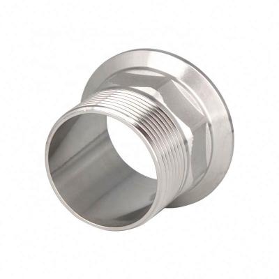 Cina Maschio Esagonale Sanitario Acciaio inossidabile 304 316L Ferrule a filo Tri Clamp Pipe Fitting in vendita