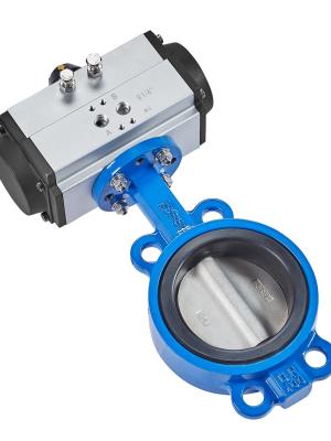 Cina 1/4''-6'' Port Size Sanitary Pneumatic Butterfly Valves con costruzione SS304 / 316L in vendita