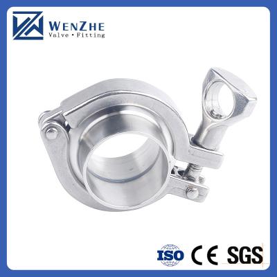 Cina Codice Testa rotonda SS304 316L Fittings sanitari per impianti sanitari per tubi in acciaio inossidabile in vendita