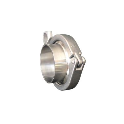 China Código de cabeça redonda personalizada higiênica 304/316L aço inoxidável 1.5 Tri Clamp Ferrule Cap final à venda