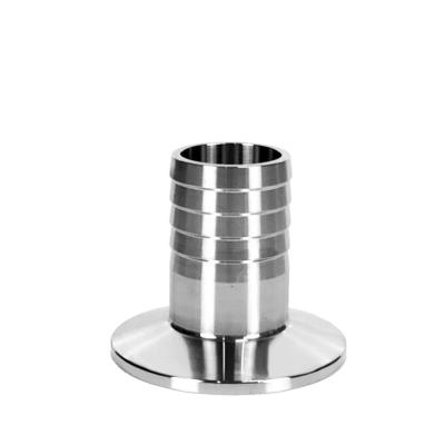 Cina Sanitario 304 316L in acciaio inossidabile Tri Clamp Hose Ferrule Fitting con codice testa rotonda in vendita
